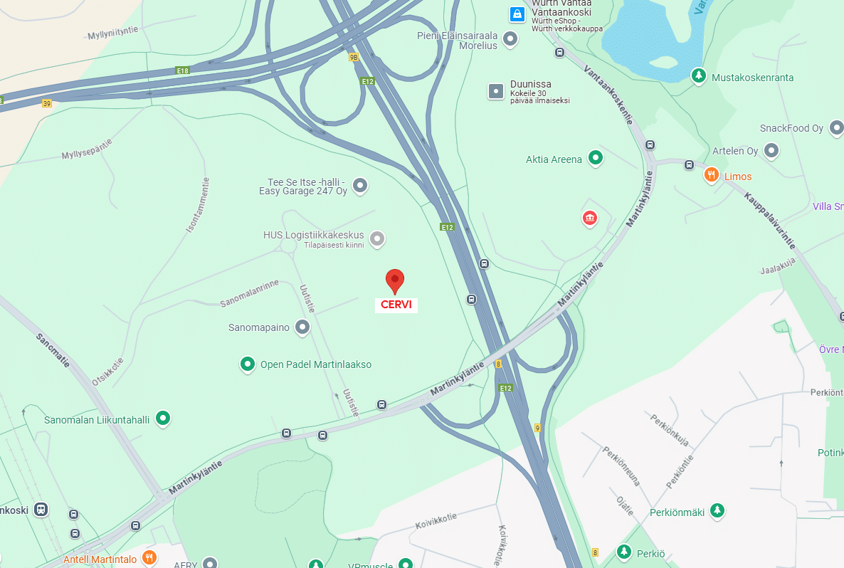 Cervin pääkonttori on muuttanut - Cervi